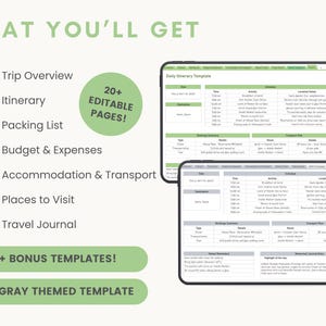 Onenote Template Travel Planner Digital Reusable Vacation Planner Daily ...