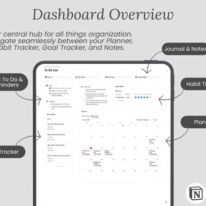 Minimalist Notion to Do List Template Simple Checklist Digital Planner ...