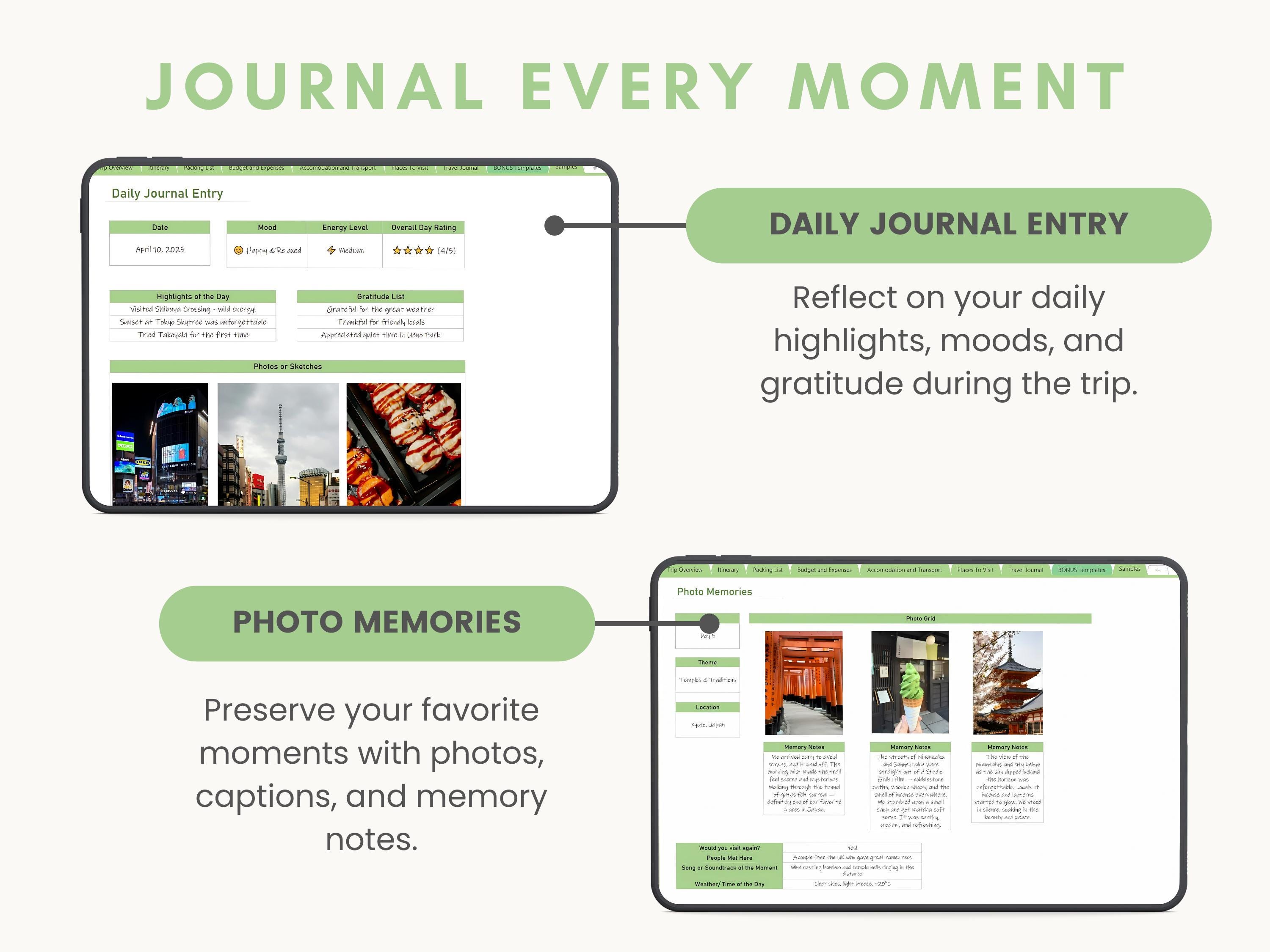 Onenote Template Travel Planner Digital Reusable Vacation Planner Daily ...