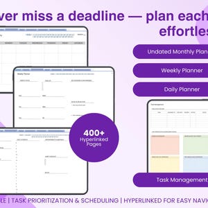 Onenote Project Management Planner for Work Template for Onenote ...