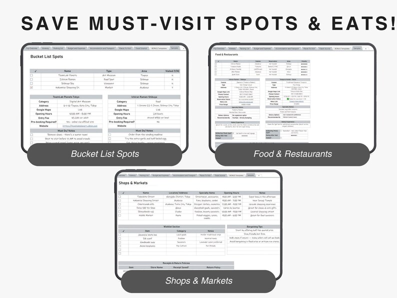 Onenote Template Travel Planner Onenote Vacation Trip Planner Digital ...