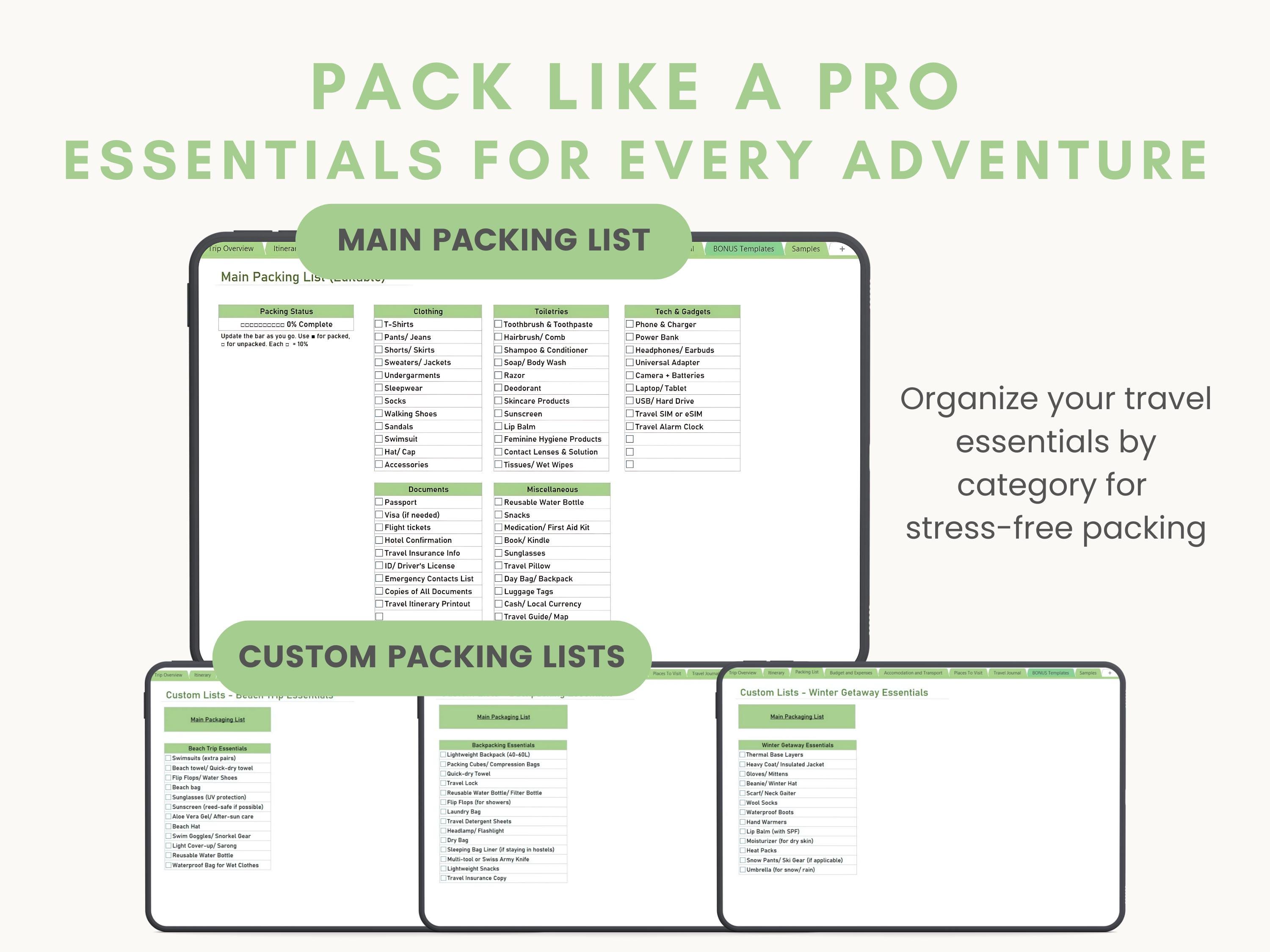Onenote Template Travel Planner Digital Reusable Vacation Planner Daily ...