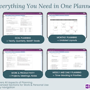Undated Onenote Planner for Professional Project Planner to Do List ...