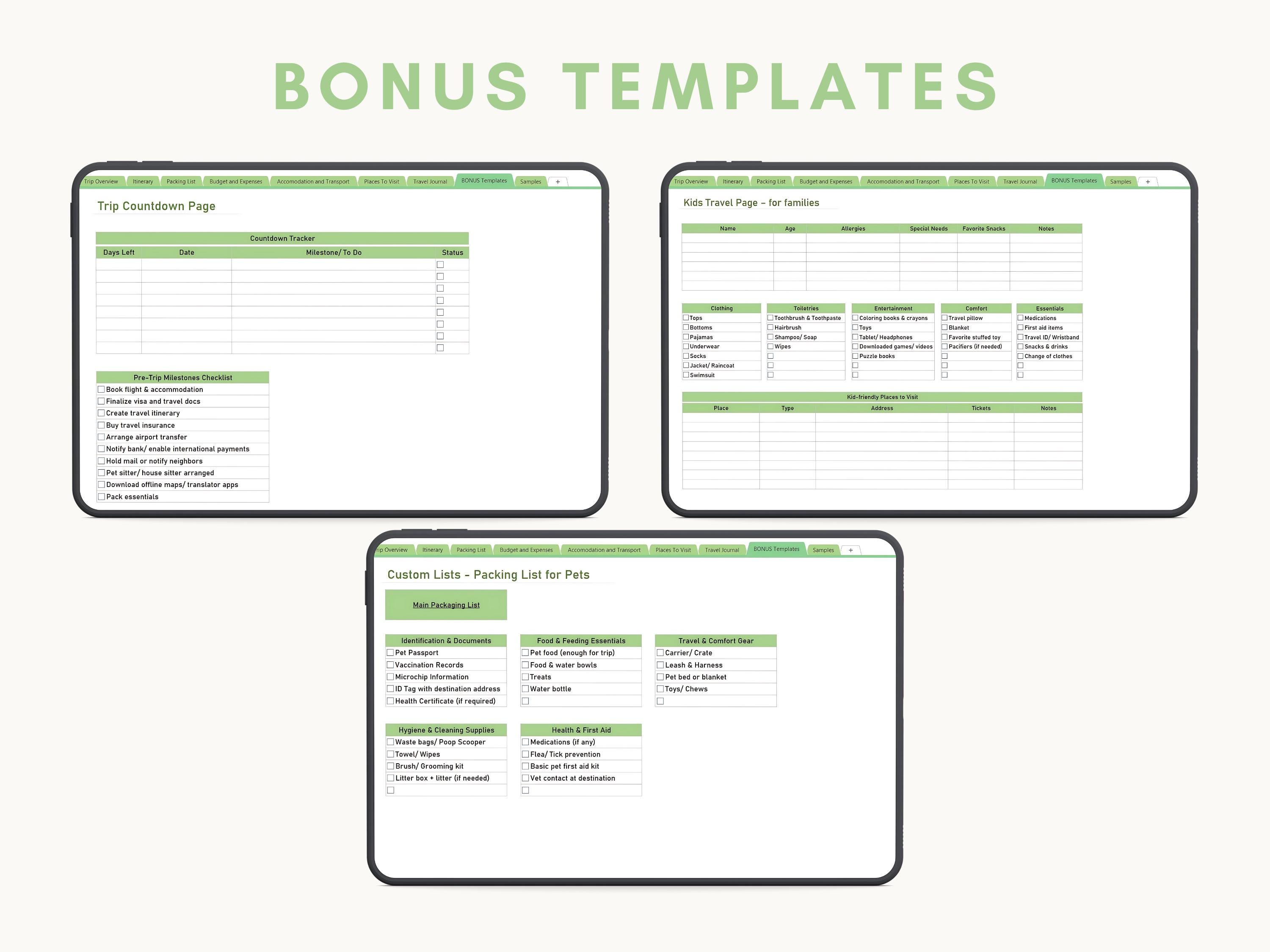 Onenote Template Travel Planner Digital Reusable Vacation Planner Daily ...