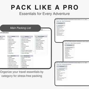 Onenote Template Travel Planner Onenote Vacation Trip Planner Digital ...