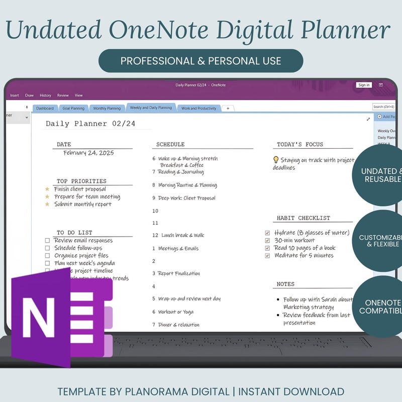 Onenote Templates - Etsy