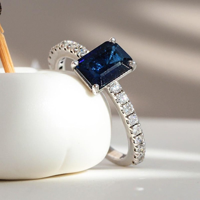 Big Square Stone Ring - Etsy