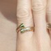 Adjustable 14k Swirl Bypass Ring Women Statement Jewelry Minimalist ...