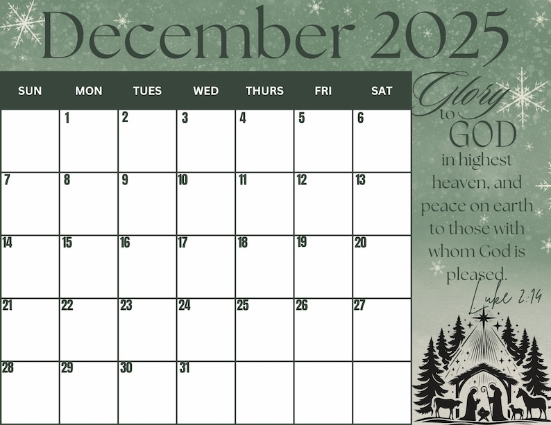 2025 Bible Verse Calendar (digital Product) - Etsy