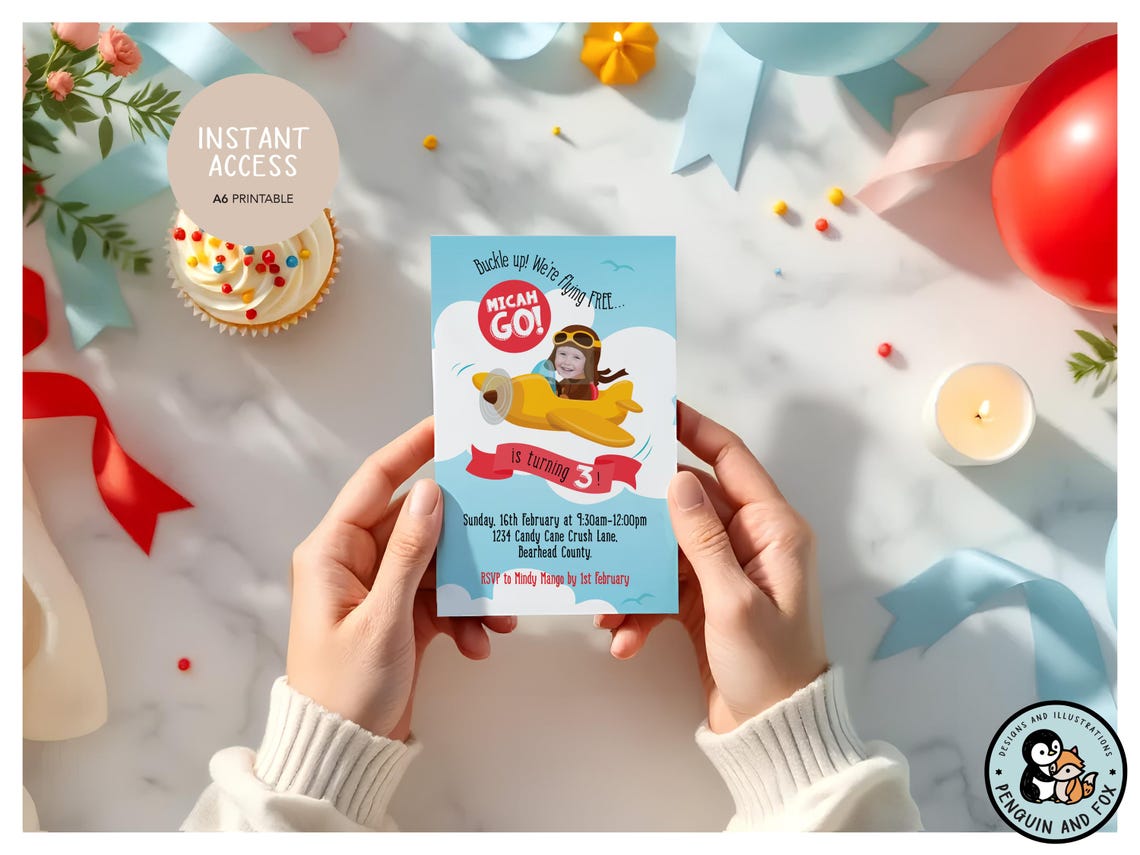 Danny Go! 3rd Birthday Party Invitation | Customisable | Personalised ...