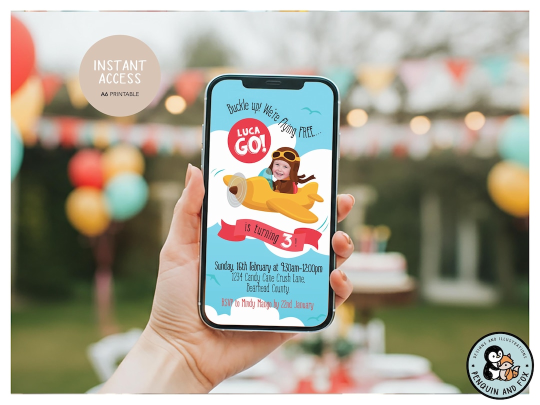 Danny Go! 3rd Birthday Party Invitation | Customisable | Personalised ...