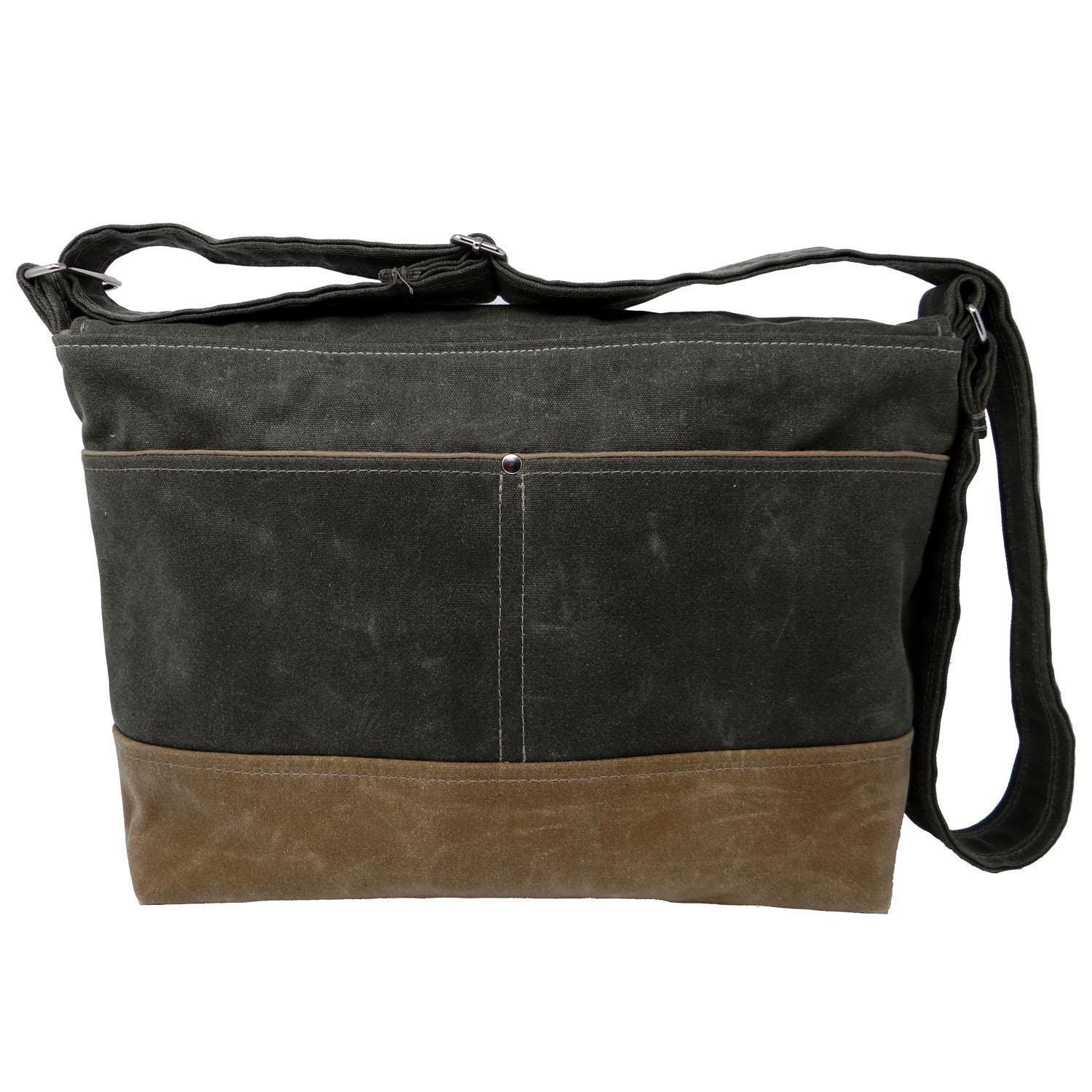 Englewood Waxed Canvas Mens Field Bag - Etsy