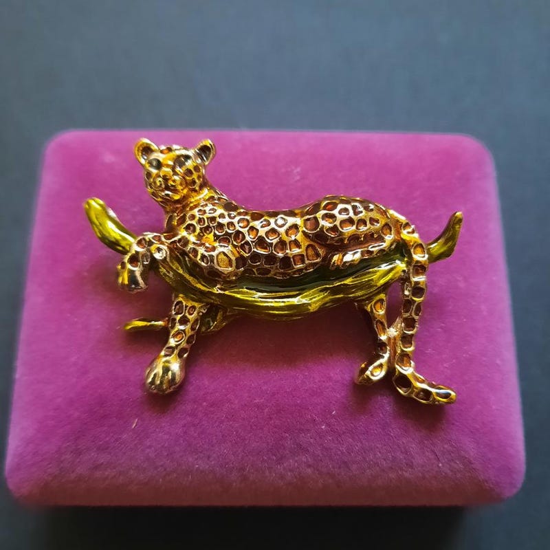 Leopard Brooch Pin - Etsy
