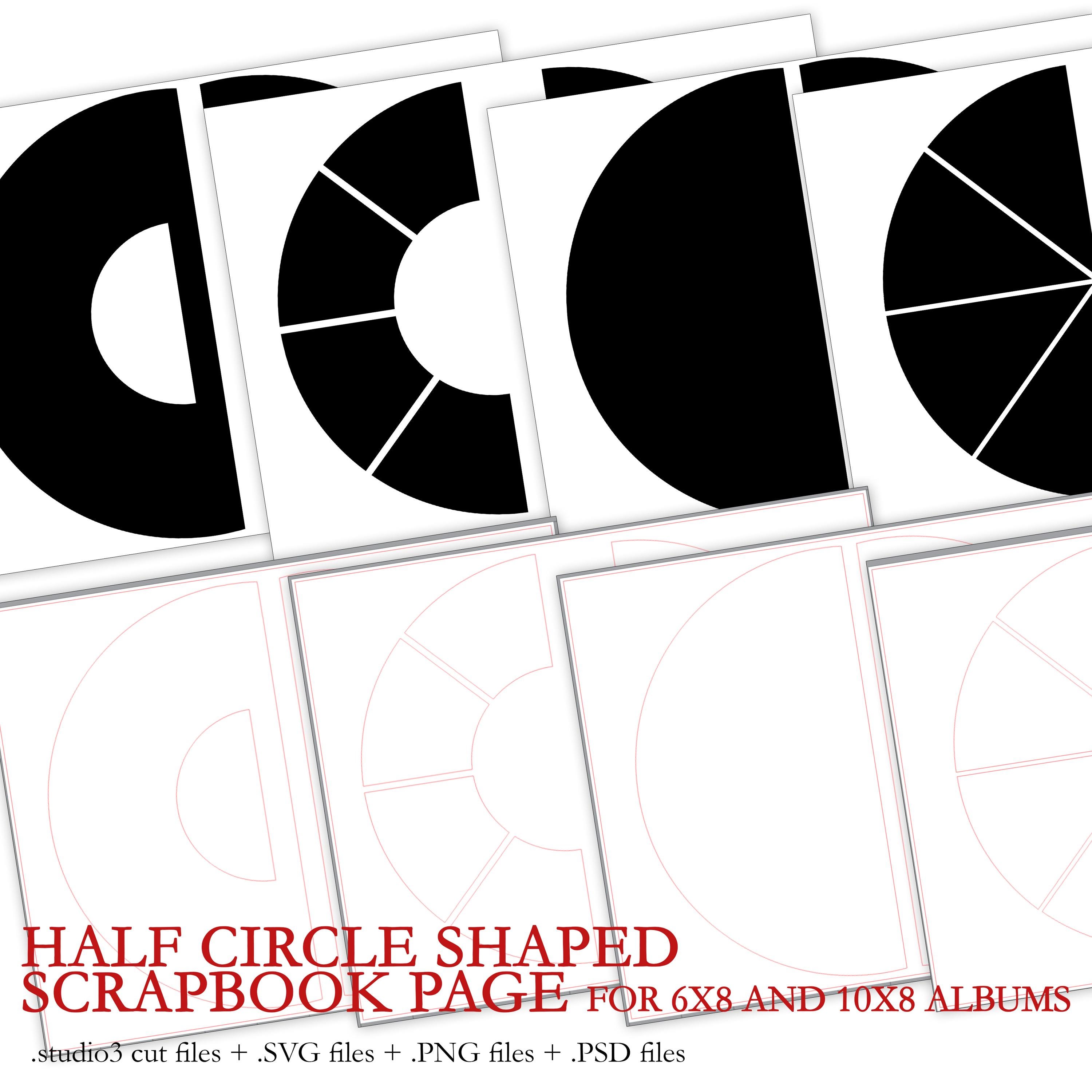 Half Circle Shape Cut Files for December Documenting + Scrapbooking ...
