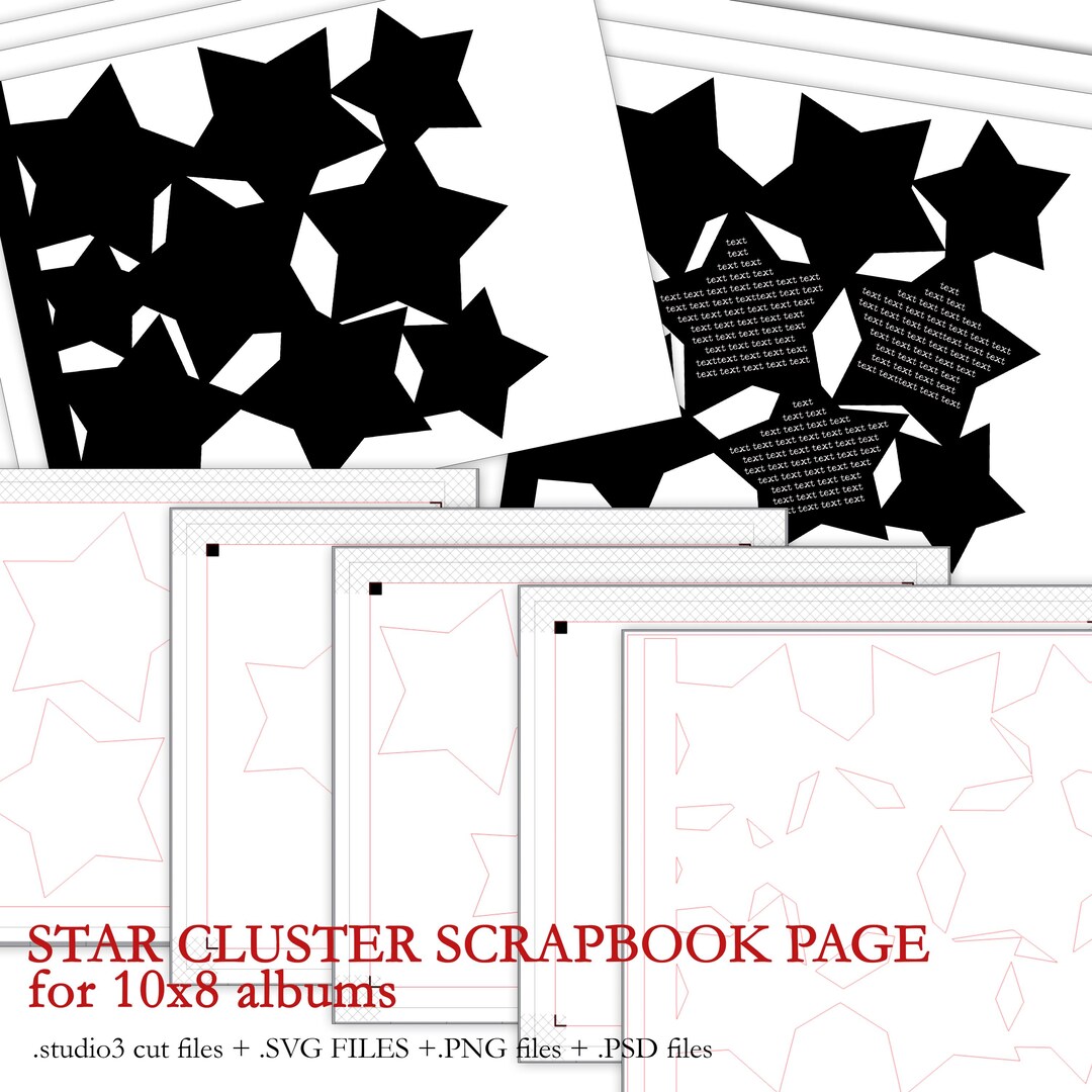 Star Cluster Silhouette Cut File for December Documenting ...
