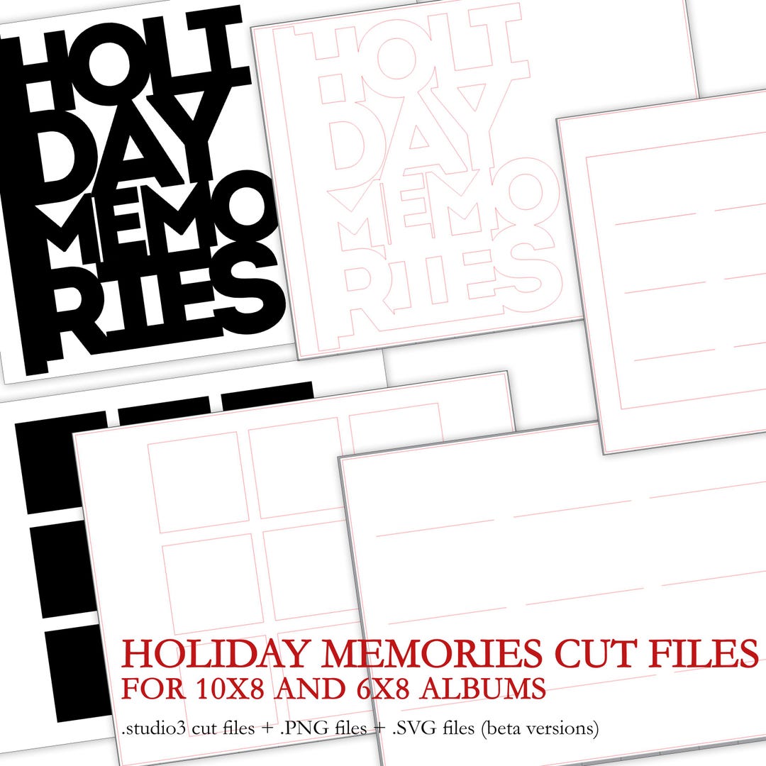 Holiday Memories Silhouette Cut Files for December Documenting ...