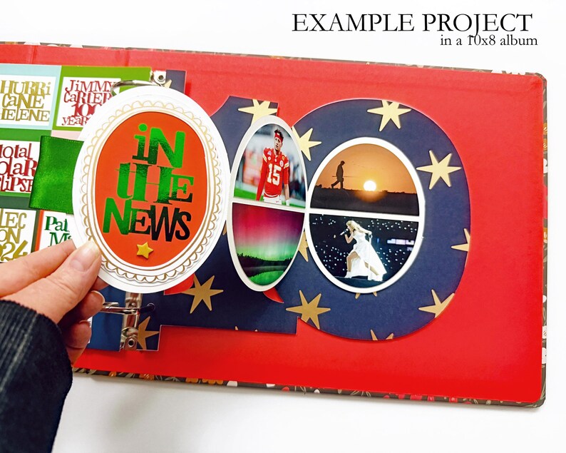 Number 10 Accordion Cut Files for December Documenting + Scrapbooking ...