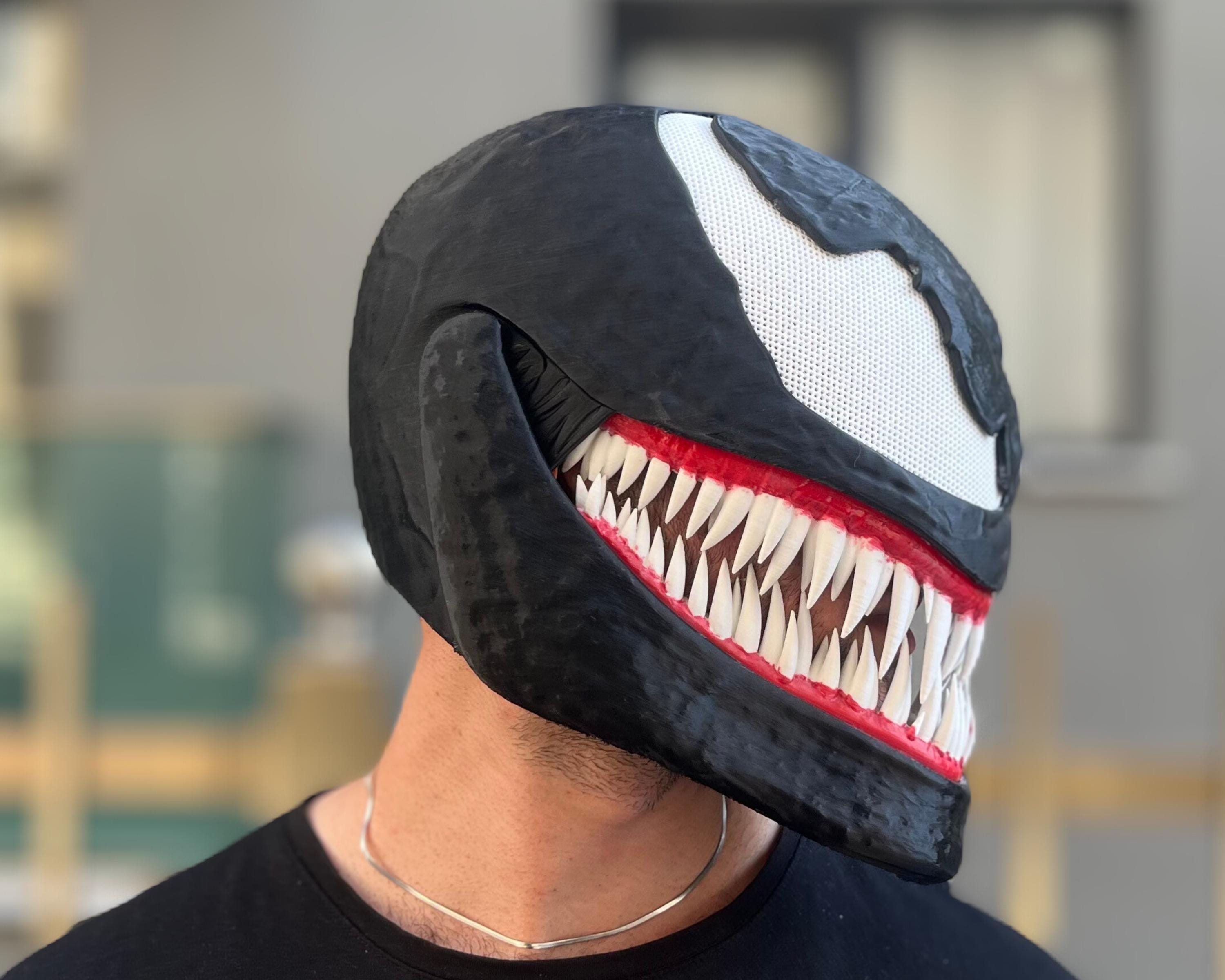 Venom Mask Venom Movie, Venom Mask With Moving Jaw, Venom With Tongue ...