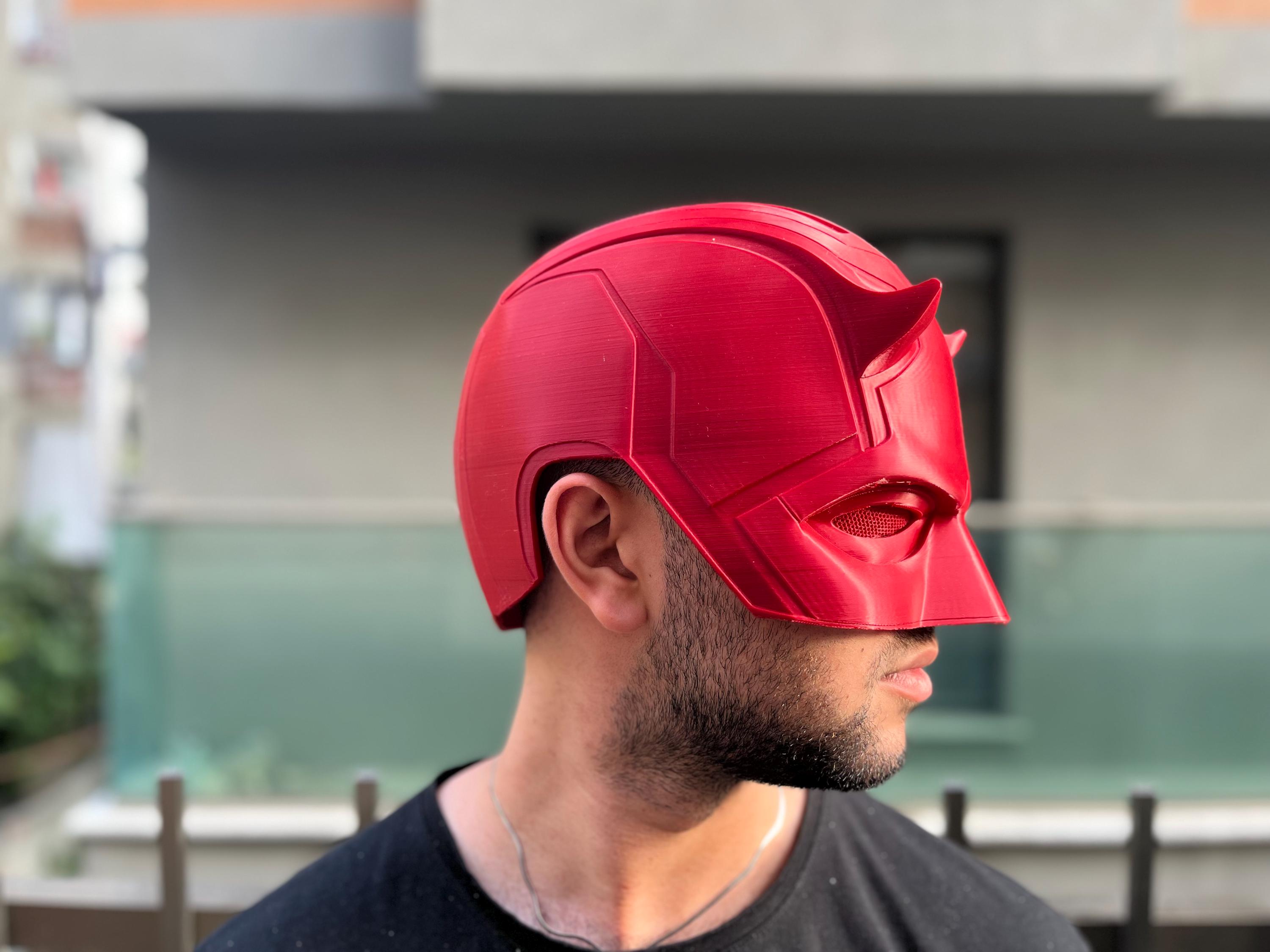 Daredevil Mask Cowl, 3D Printed Personalisable Mask Raw Printed, 3D ...