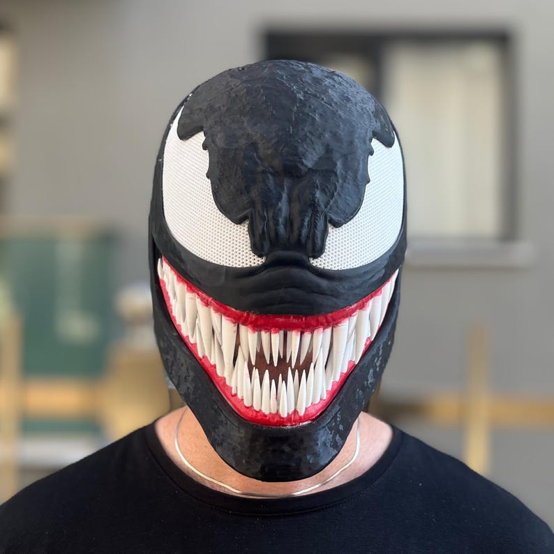 Venom Mask Venom Movie, Venom Mask With Moving Jaw, Venom With Tongue ...