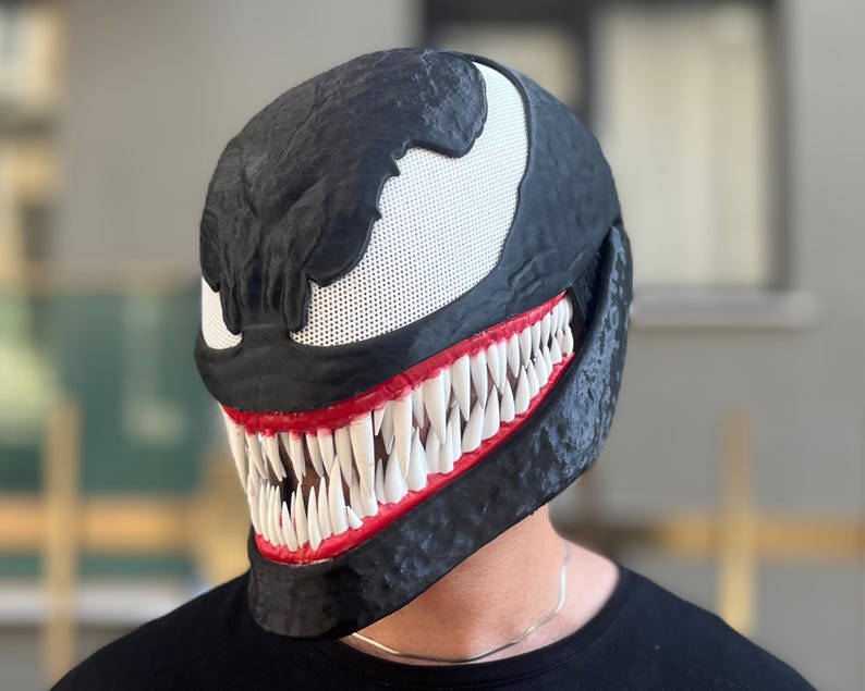 Venom Mask Venom Movie, Venom Mask With Moving Jaw, Venom With Tongue ...