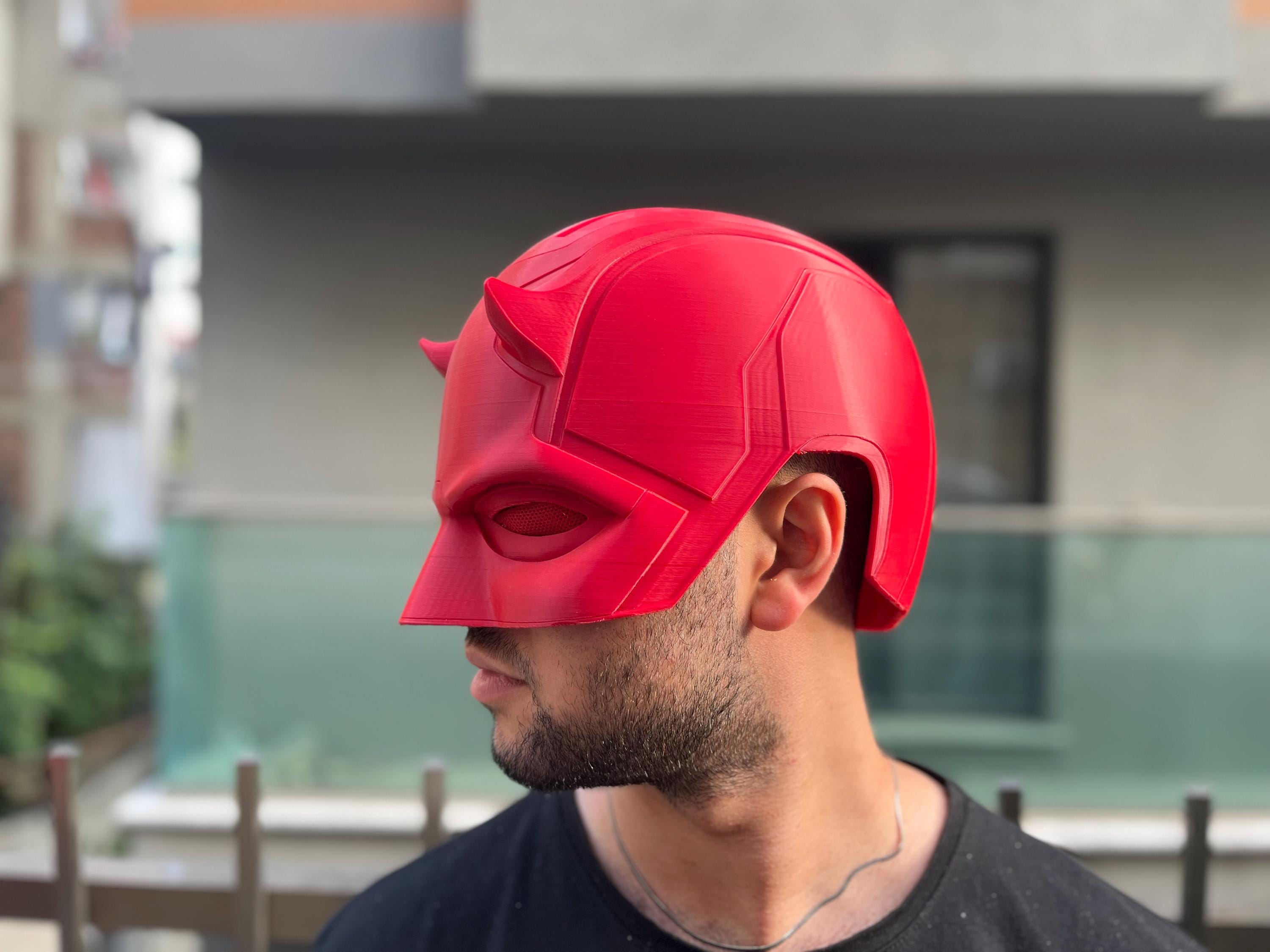 Daredevil Mask Cowl, 3D Printed Personalisable Mask Raw Printed, 3D ...