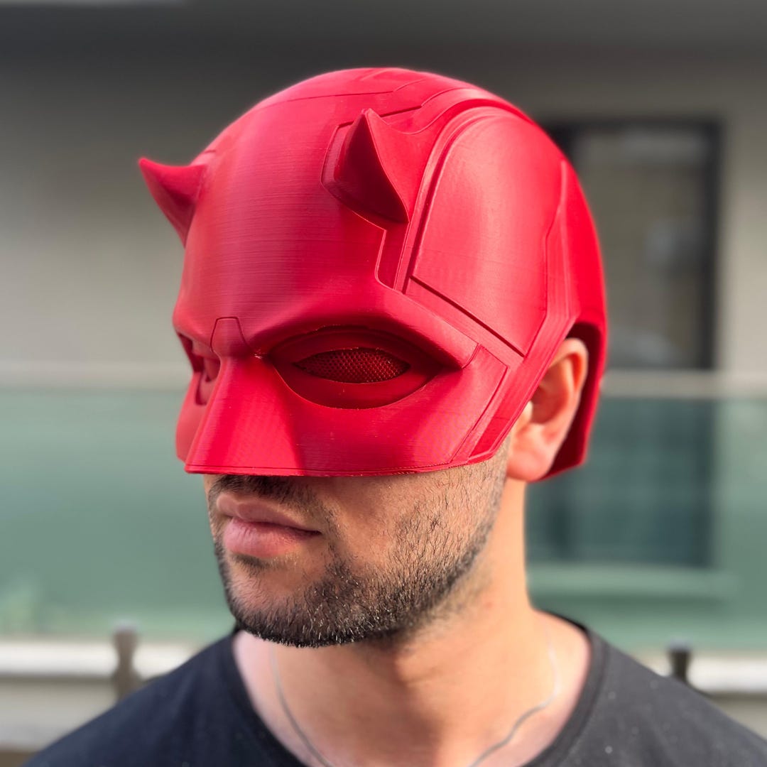 Daredevil Mask Cowl, 3D Printed Personalisable Mask Raw Printed, 3D ...
