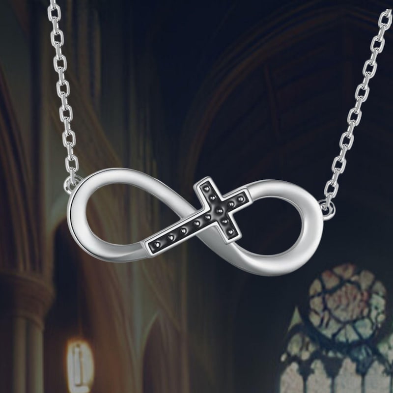 Infinity Cross Necklace - Etsy