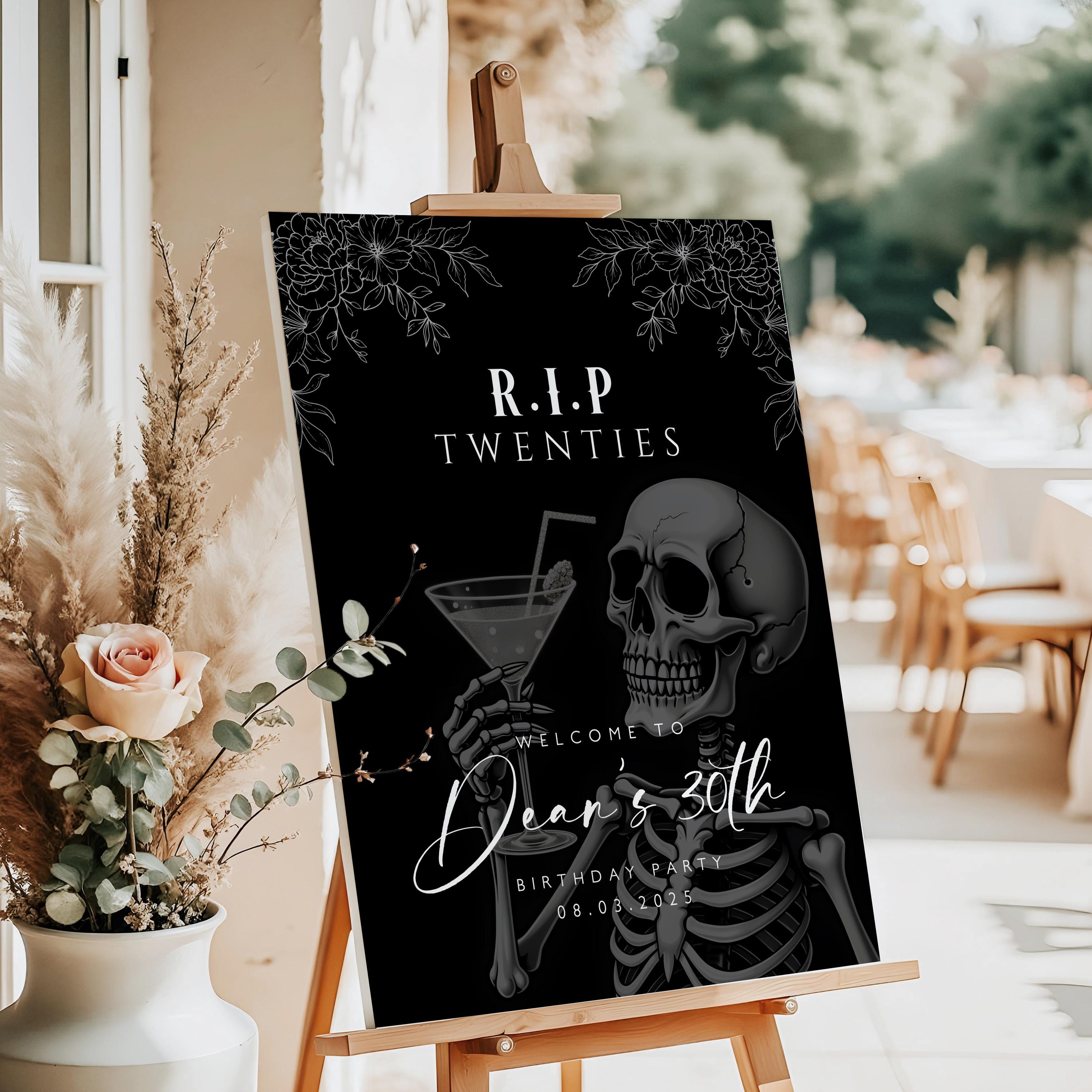 EDITABLE, RIP Welcome Sign, Farewell to Your Youth, Birthday Sign ...