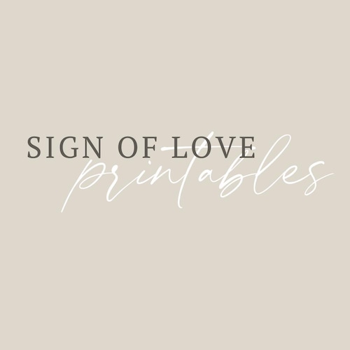 Signofloveprintables - Etsy