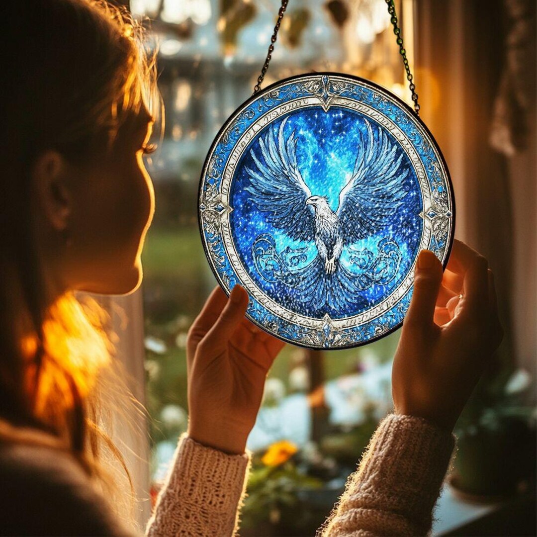 Custom Harry Potter Ravenclaw, Wizard Castle Window Hanging, Wizard ...