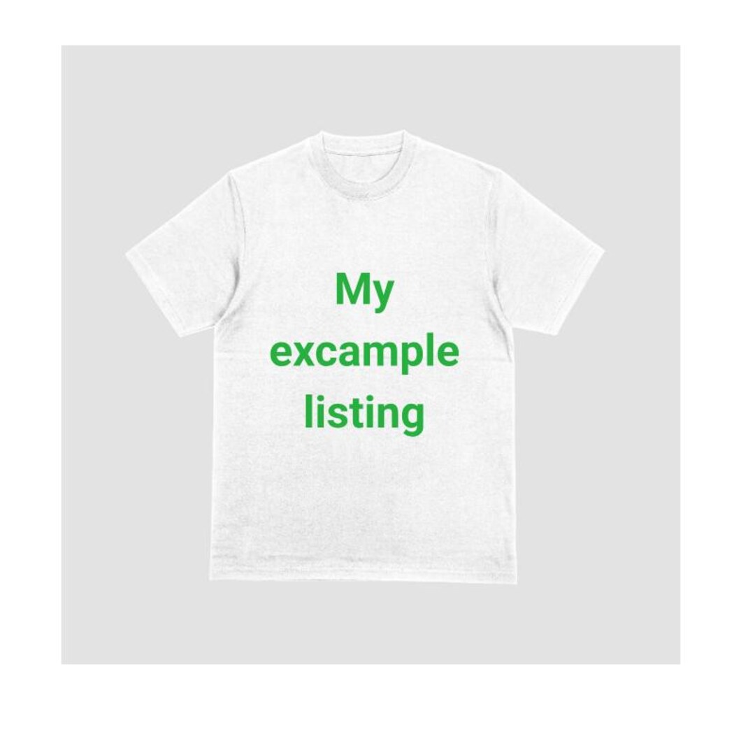 My Example Listing - Etsy