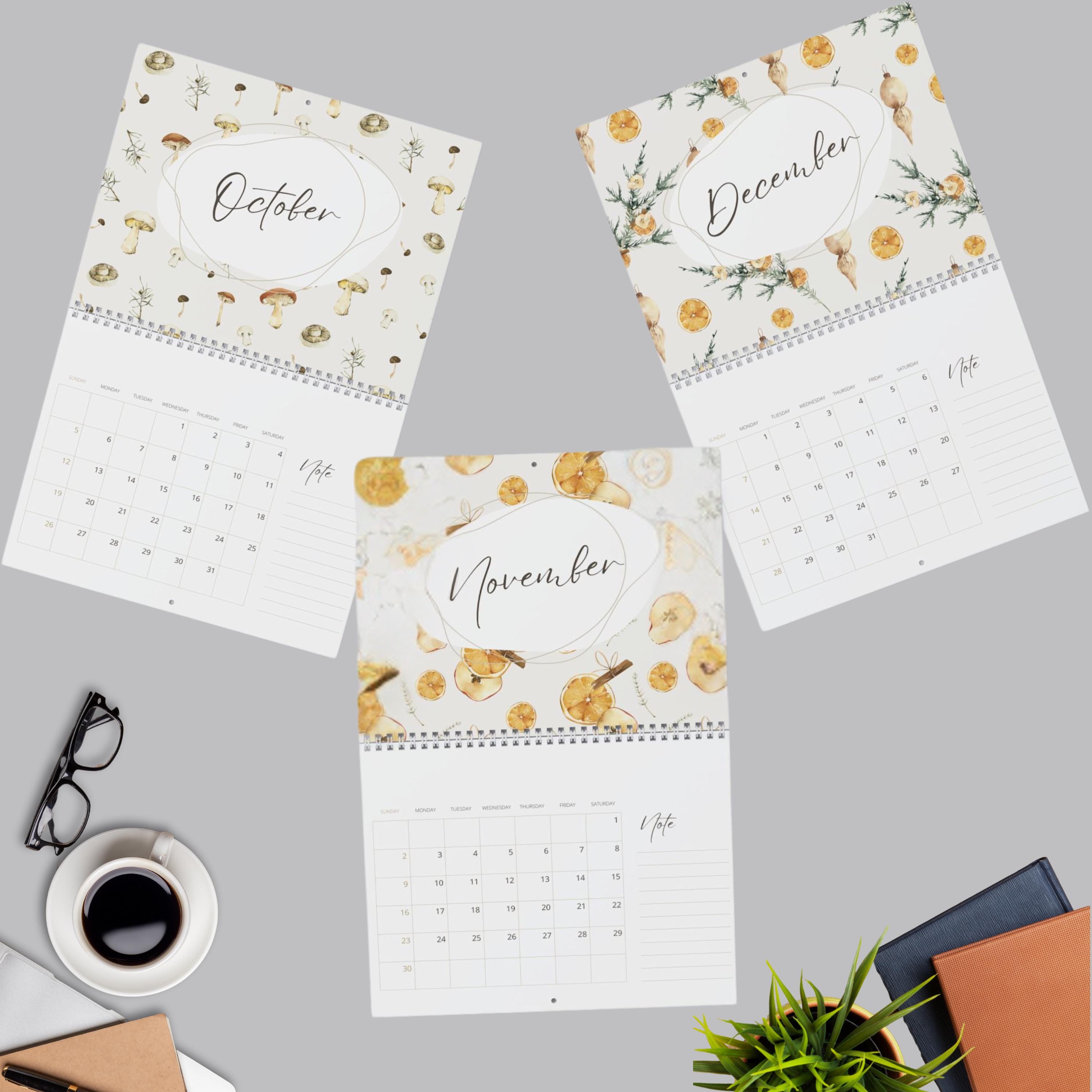 2025 Minimalist Wall Calendar - Simple Monthly Planner - Etsy