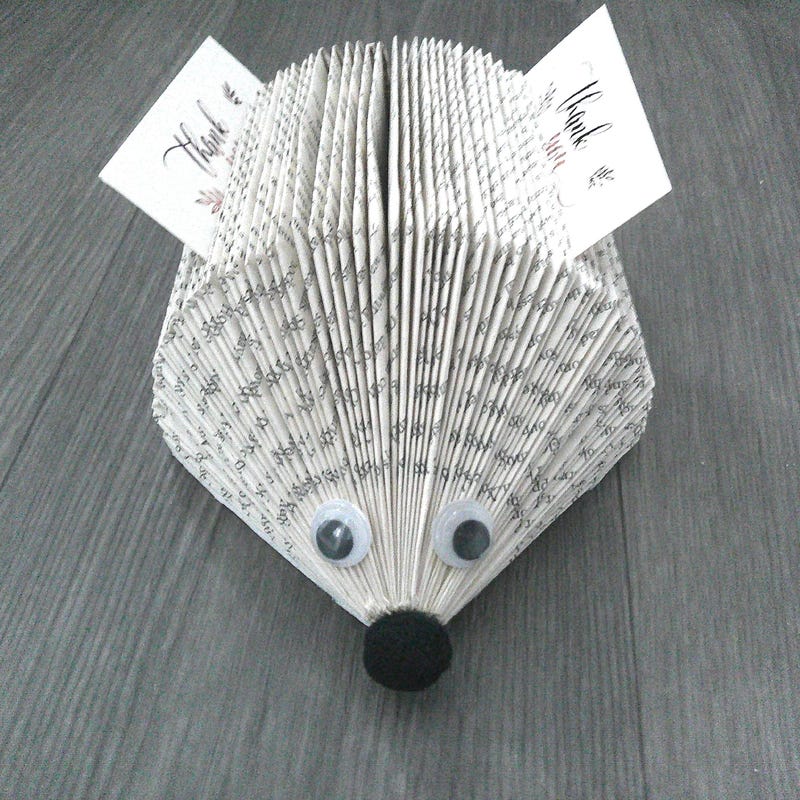 Book Hedgehog - Etsy UK