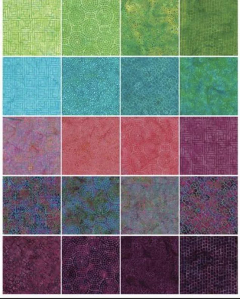 Island Batik Layer Cakes, Naturally Neutral, Sunny Meadows, Sea Cookies ...