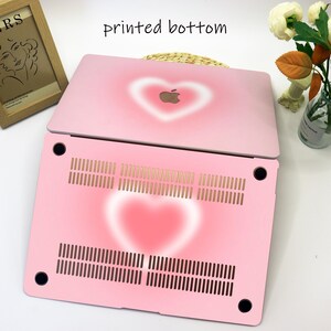 Pink Gradient Heart Hardshell Laptop Case for Apple MacBook Air 15 13 ...