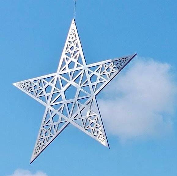 Golden Ratio Sacred Geometry - Fractal Pentagram Star Tablet - Etsy