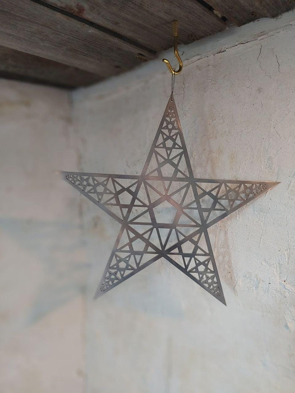 Golden Ratio Sacred Geometry - Fractal Pentagram Star Tablet - Etsy