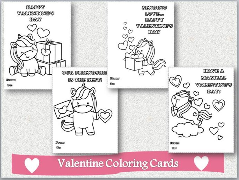 Unicorn Valentine Coloring Pages, Unicorn Valentine, Valentine's Day ...