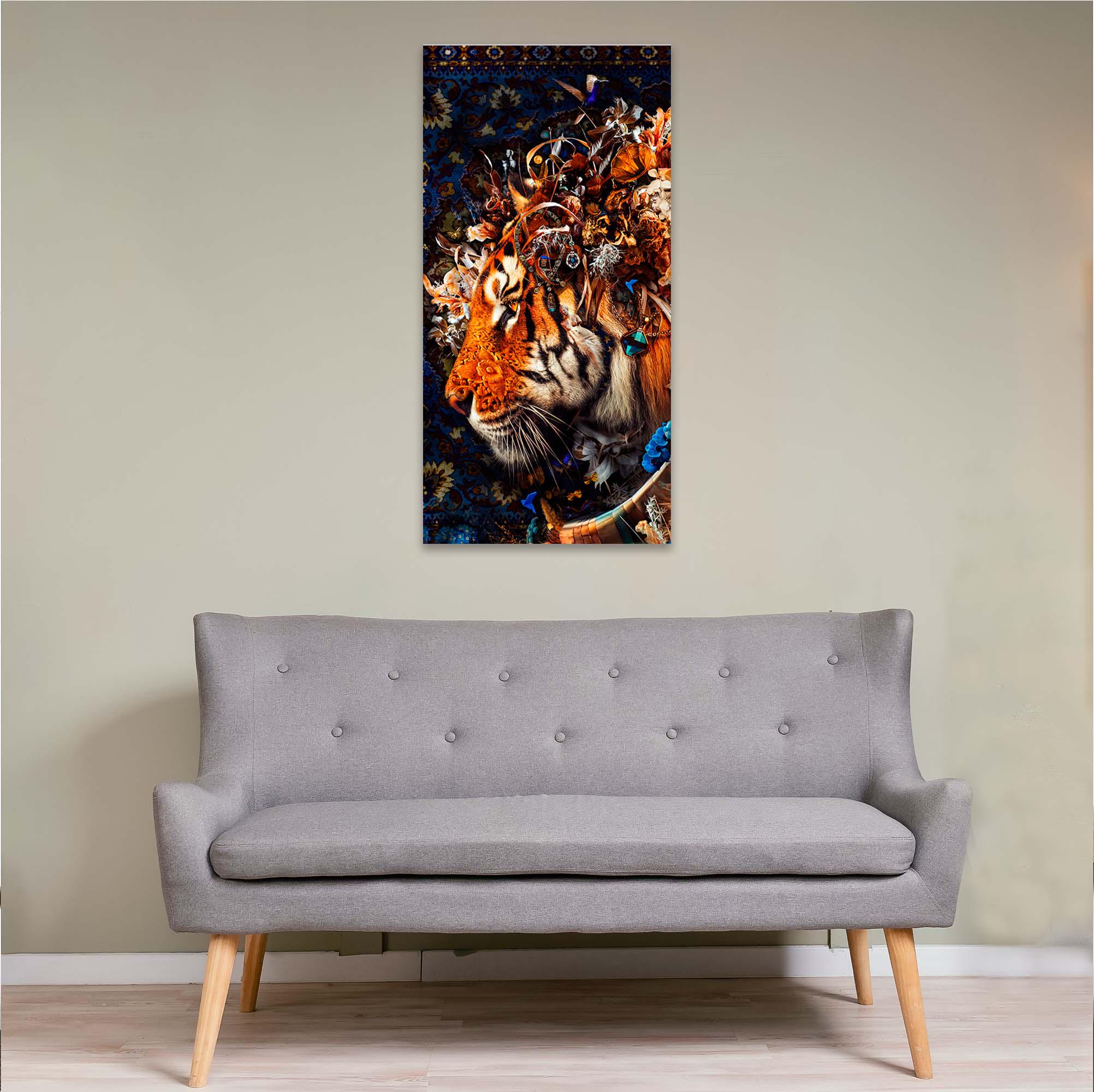 Tiger Art Print, Jungle Illustration, Animal Wall Art, Safari Animals ...