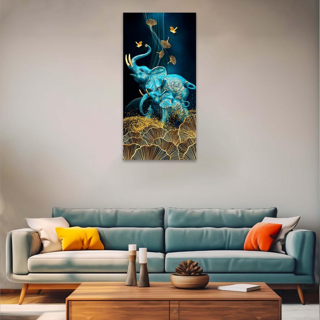 Fairy Elephant, Forest Painting Original Art Fairycore Fairy Forest ...