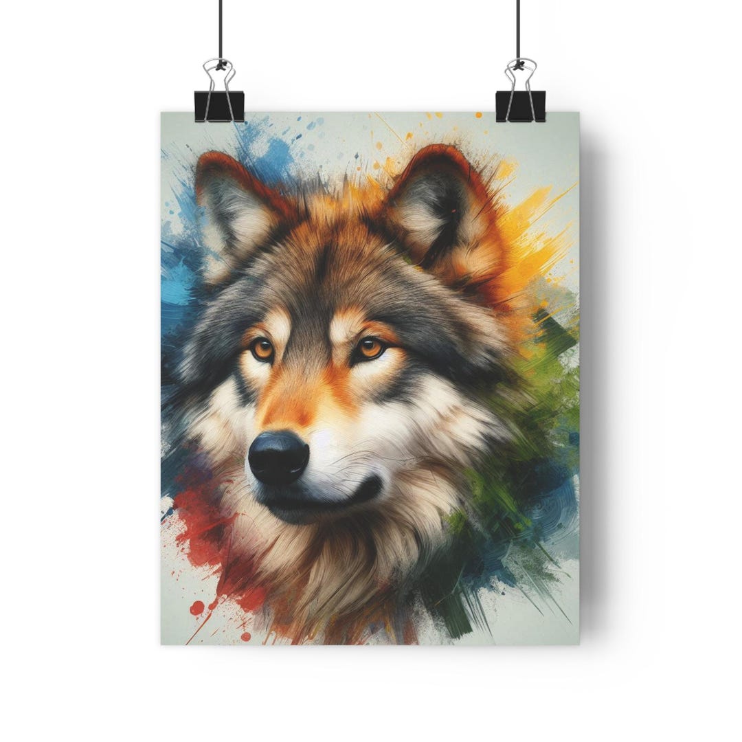 Majestic Wolf Album Cover Poster Art for Nature Lovers - Etsy