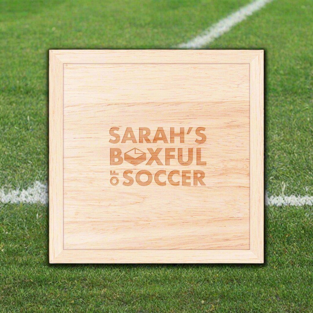 Engraved Gift for Soccer Fans A Boxful of Soccer 50 Cards Included and ...