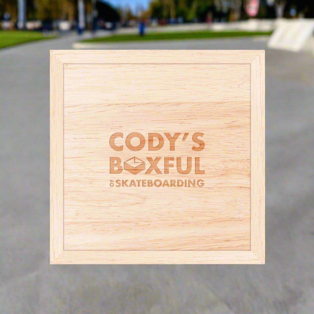 Engraved Gift for Skateboarding Fans A Boxful of Skateboarding 50 Cards ...