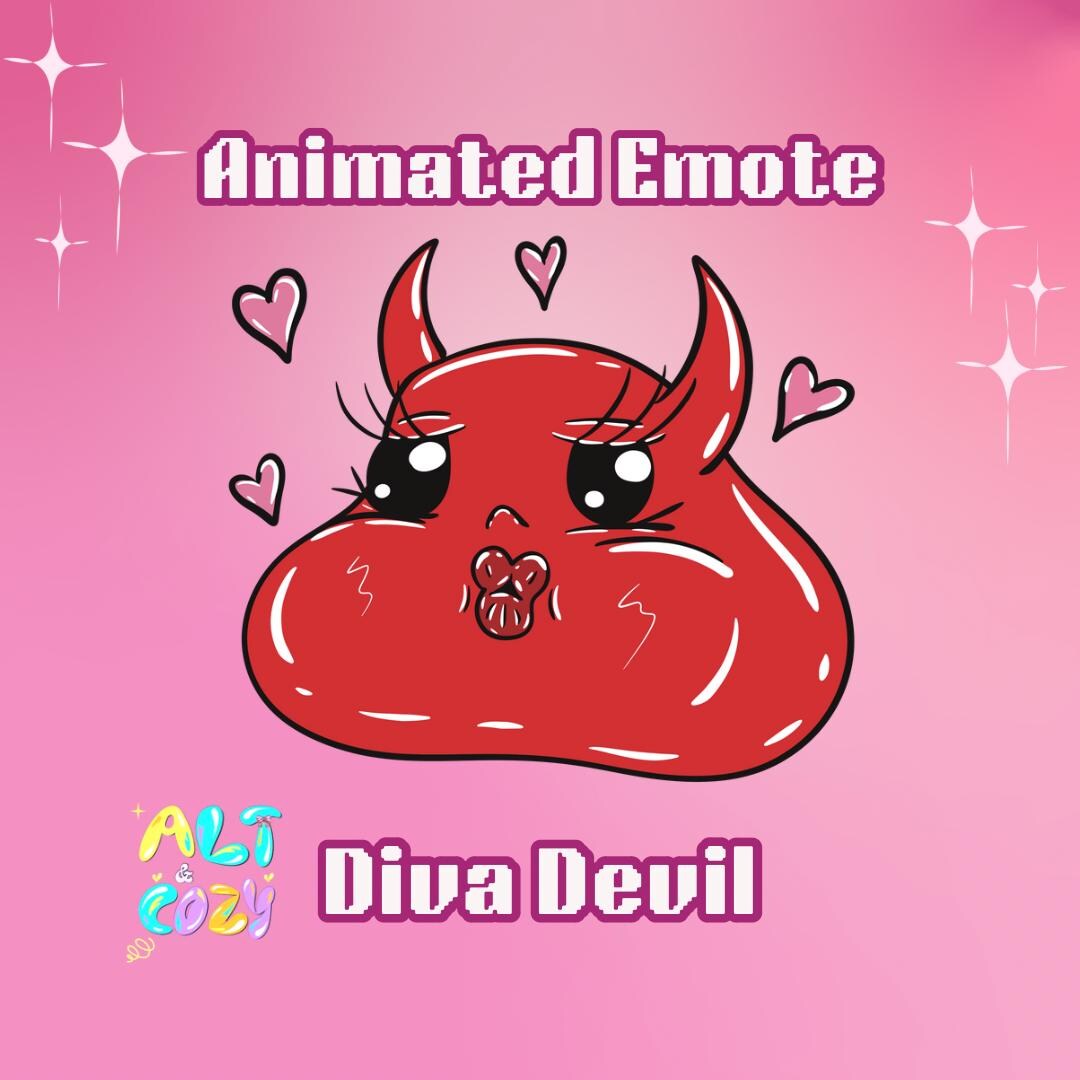 Animated Emote for Twitch Discord Streaming Youtube Cute Sassy Queen ...