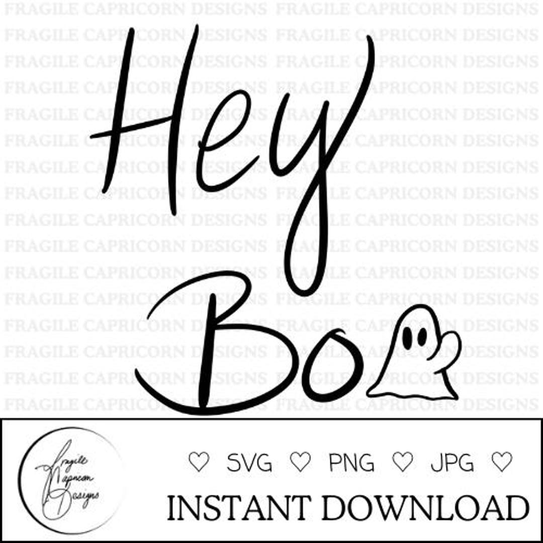 Cute Ghost SVG, Hey Boo Ghost Halloween Download, Digital Download ...
