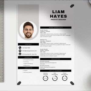 Editable CV Template | Professional Digital Resume | Customizable ...