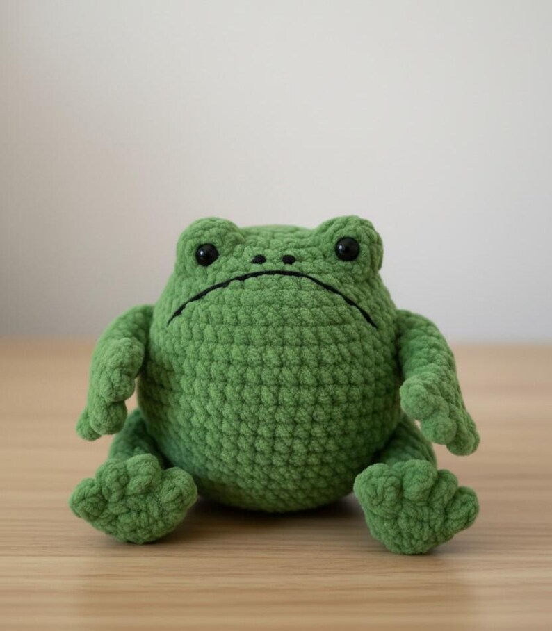 Crochet Ricki Rain Frog Pattern PDF, Adorable Grumpy Amigurumi, Easy ...