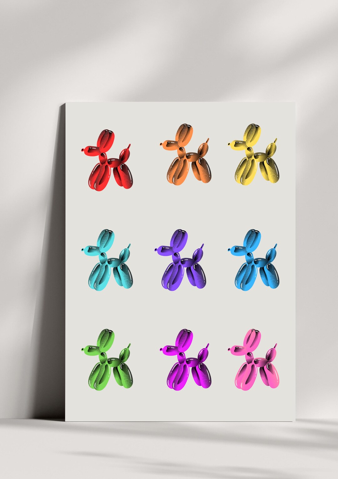 Balloon Animal | Abstract |pop Culture Digital Wall Art Print | Modern ...