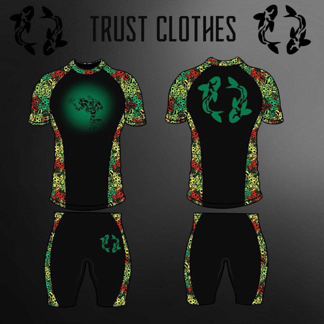 Jiu Jitsu Like a Frog Rashguard Set - Etsy